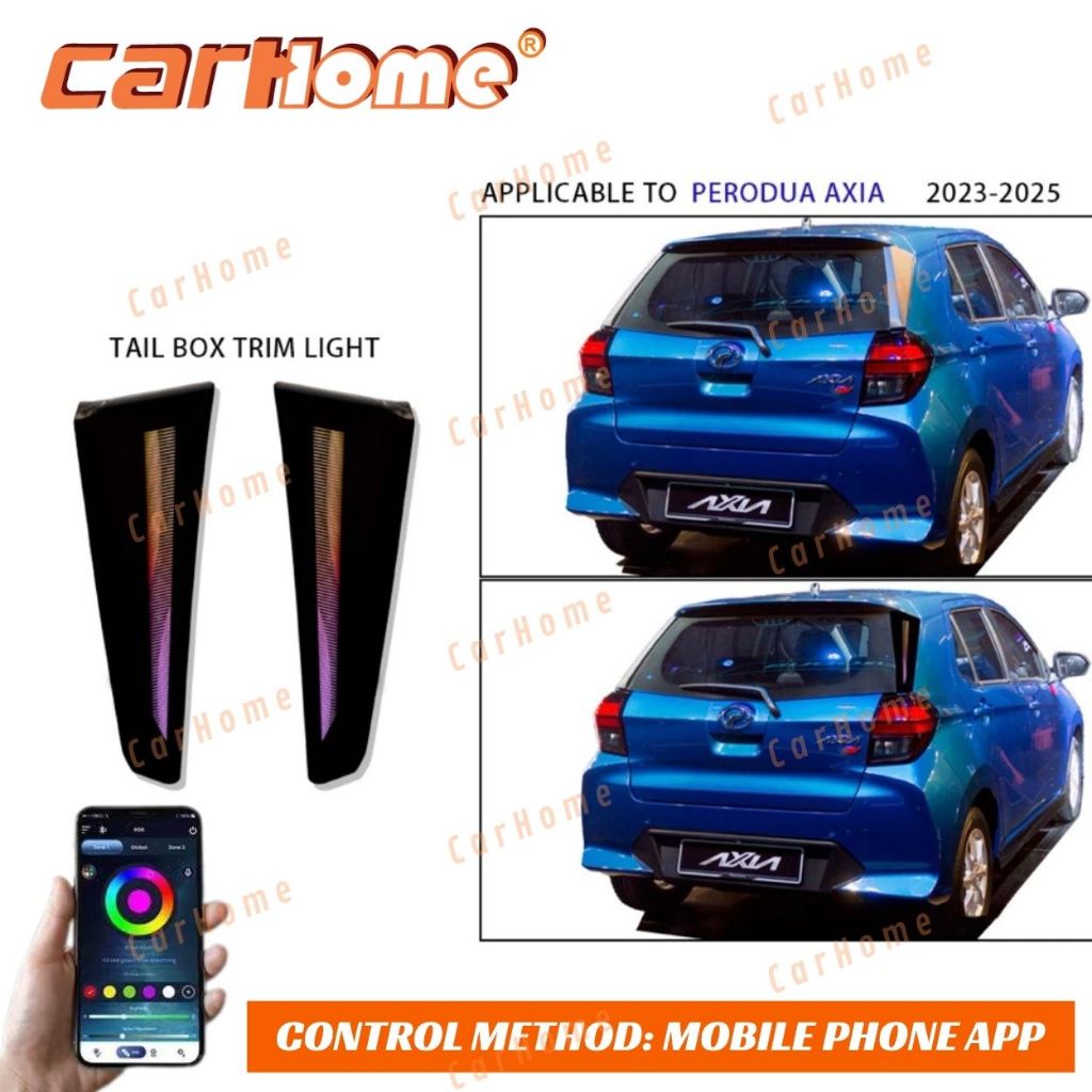 Perodua Axia new 2023-2025 Car Smart RGB LED Light Spoiler Garnish ...