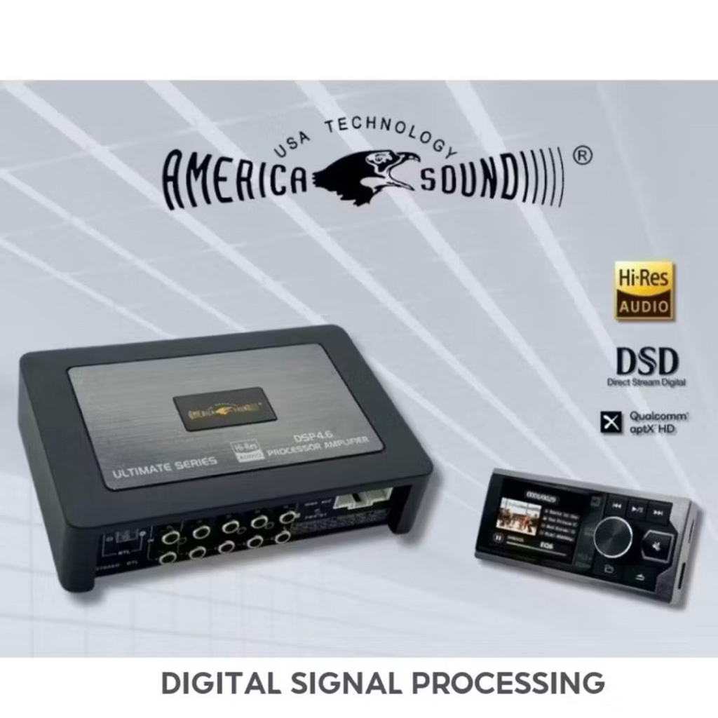 America Sound HI-RES DSP DSP4.6 sound quality Car Audio Professor Dsp ...