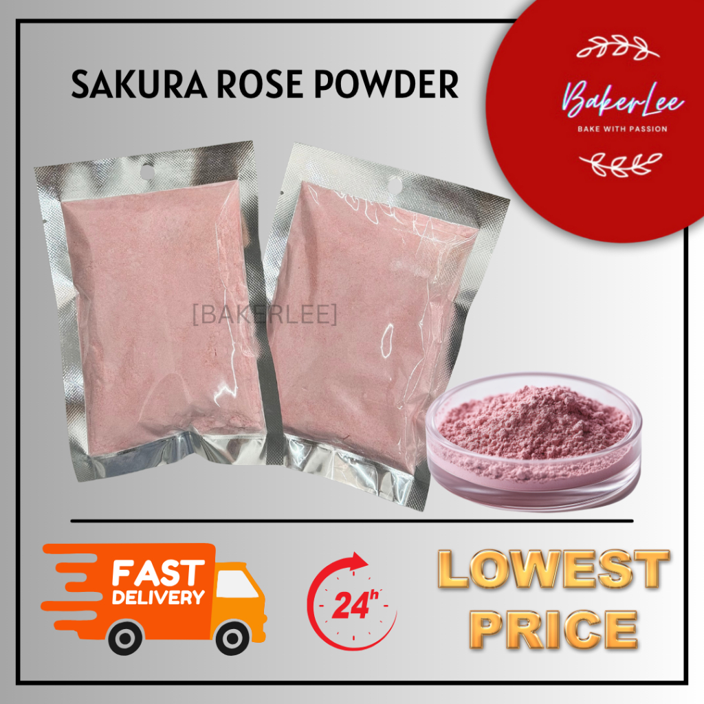 PREMIUM SAKURA ROSE POWDER【HALAL】PINK SAKURA COLOURING | Shopee Malaysia