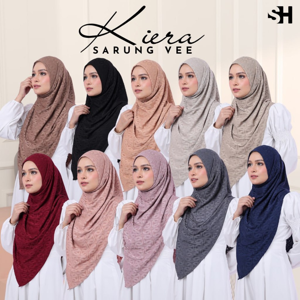 TUDUNG SARUNG KIERA VEE SHAPE - KAIN SOFT JACKWARD PREMIUM ...