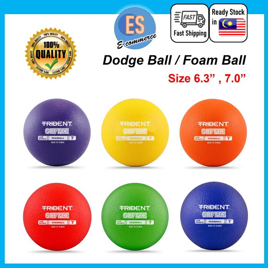 TRIDENT FOAM BALL / DODGE BALL AVAILABLE SIZE 6,3inch , 7.0inch ...