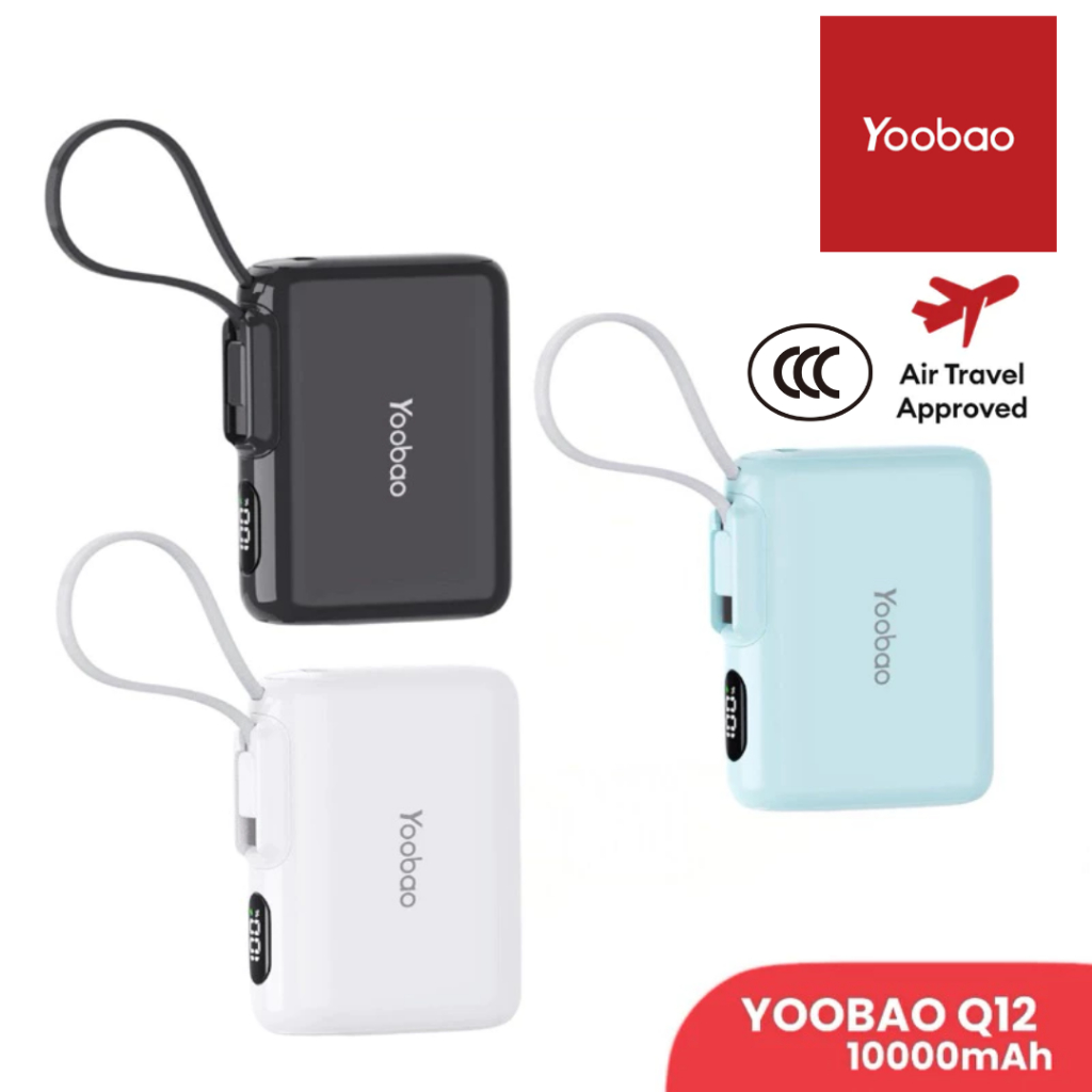 Yoobao Q12/LD10 Built-In Type C Cable Fast Charging Mini Power Bank ...