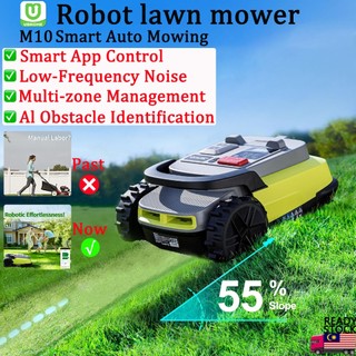 M10 Wireless Robotic Lawn Mower Smart APP Control RTK+Al Vision Multi ...