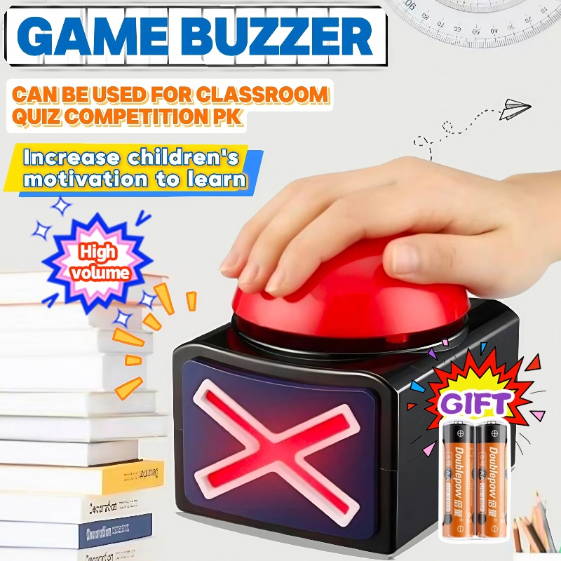 🔥Gift battery🔥[READY STOCK] Game Answer Buzzer Alarm Button With Sound ...