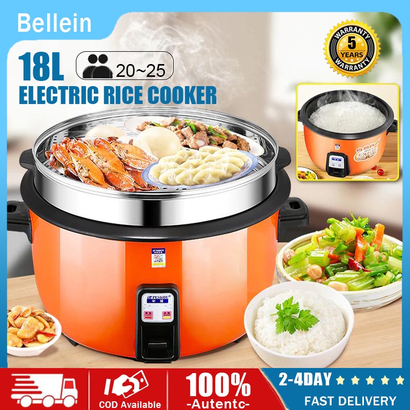 5 year warranty🔥 Rice Cooker 18L Commercial Non-stick Electric Rice Cooker Multi-function ...