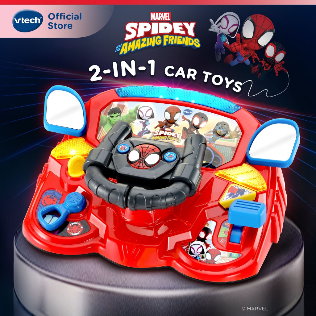 VTech Spidey To The Rescue Driver Learning Role Play Driver Toys 5 ...