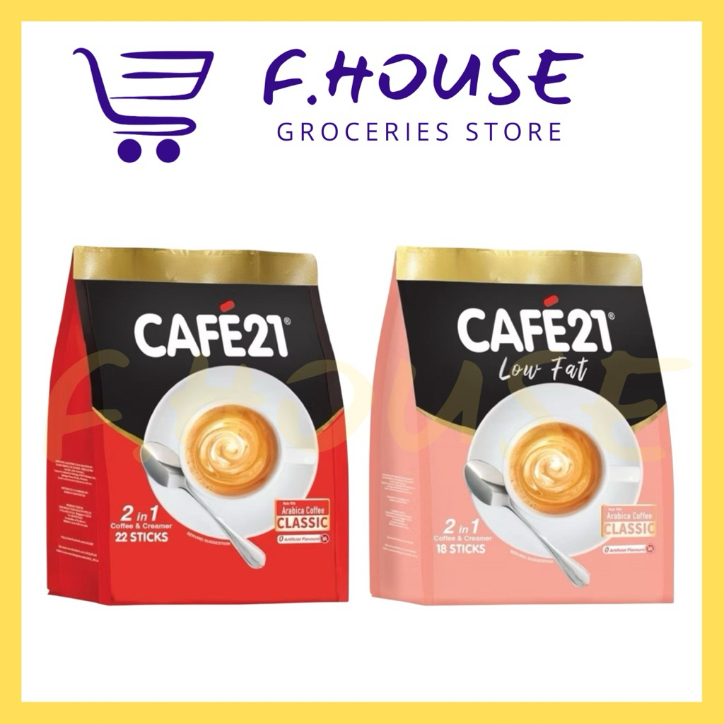 Café 21 Low Fat 2 In 1 Instant Coffeemix (14g x 18’s)/Coffeemix (12g x ...