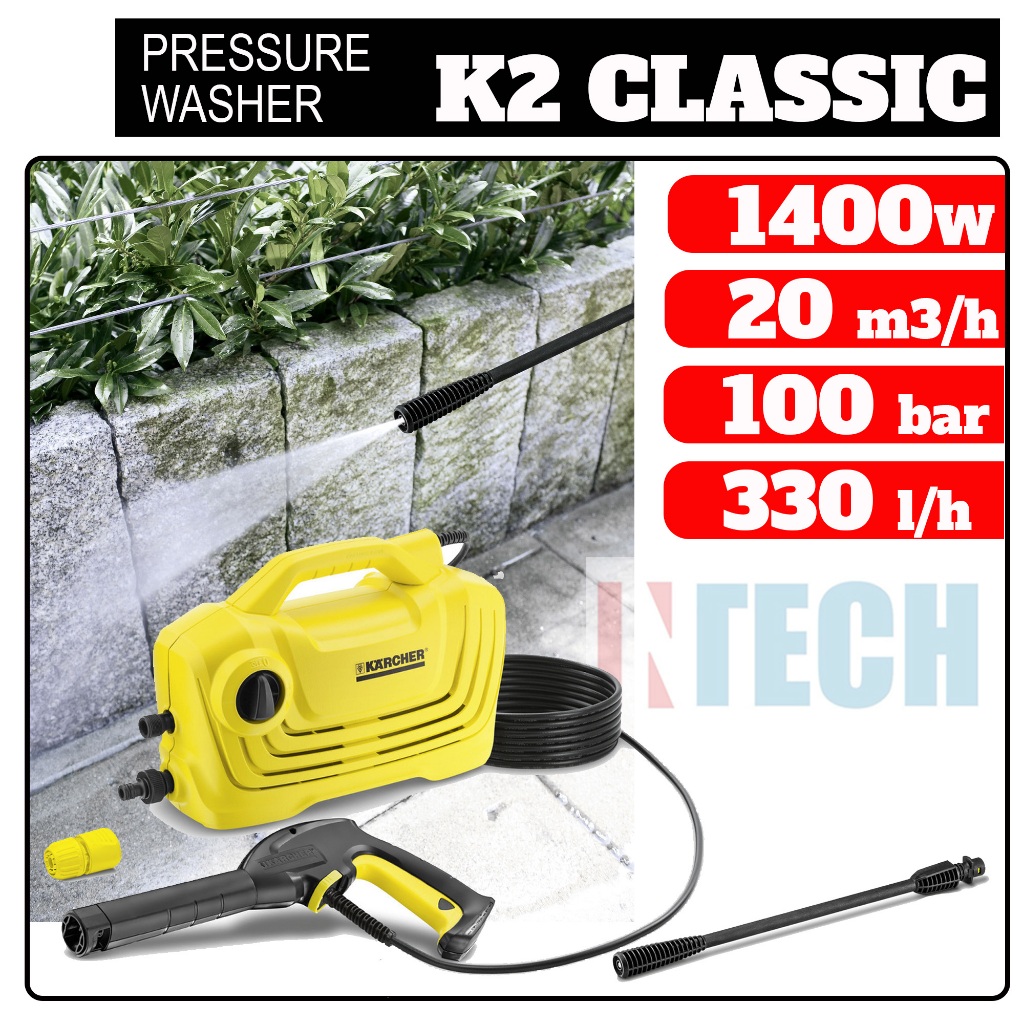 KARCHER K2 CLASSIC HIGH PRESSURE CLEANER / WASHER 1400W | Shopee Malaysia