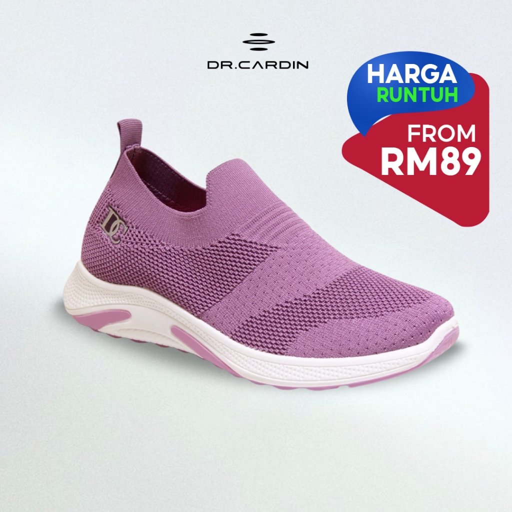 [Promo till 31st Aug] Dr. Cardin Women Breathable Slip-On Sneaker L-LEA-3688 | Shopee Malaysia
