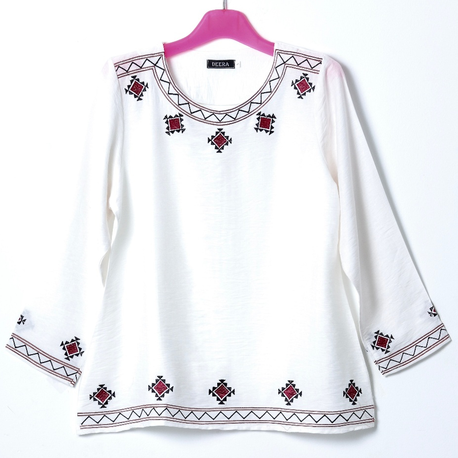 BLOUSE COTTON LININ SULAM,EMBROIDERED,BLOUSE,PLUS SAIZ SULAM TOP ...