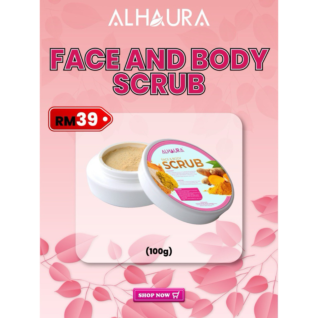 SKRUB KUNYIT ALHAURA BEAUTY | Shopee Malaysia