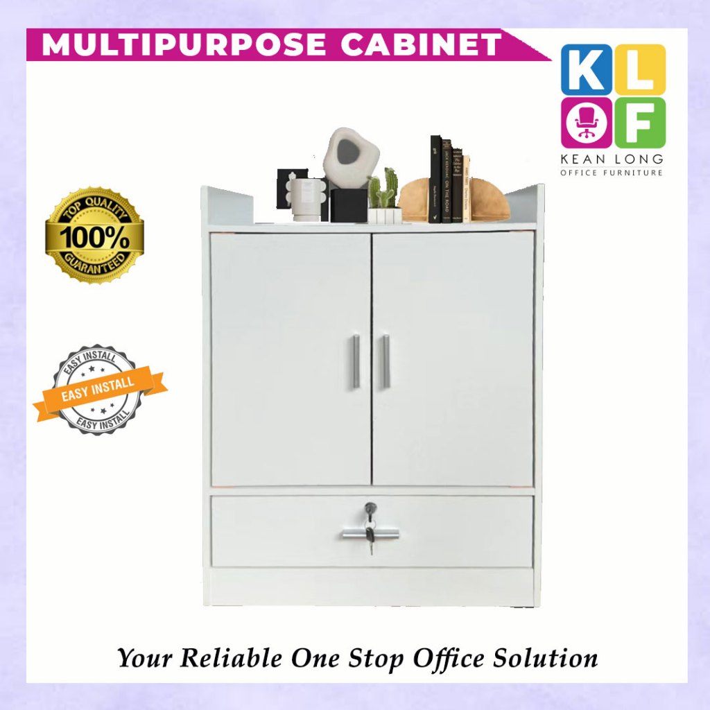 KLOF Almari Fail Berpintu/ Rak Buku / Rak Hiasan / File Cabinet ...