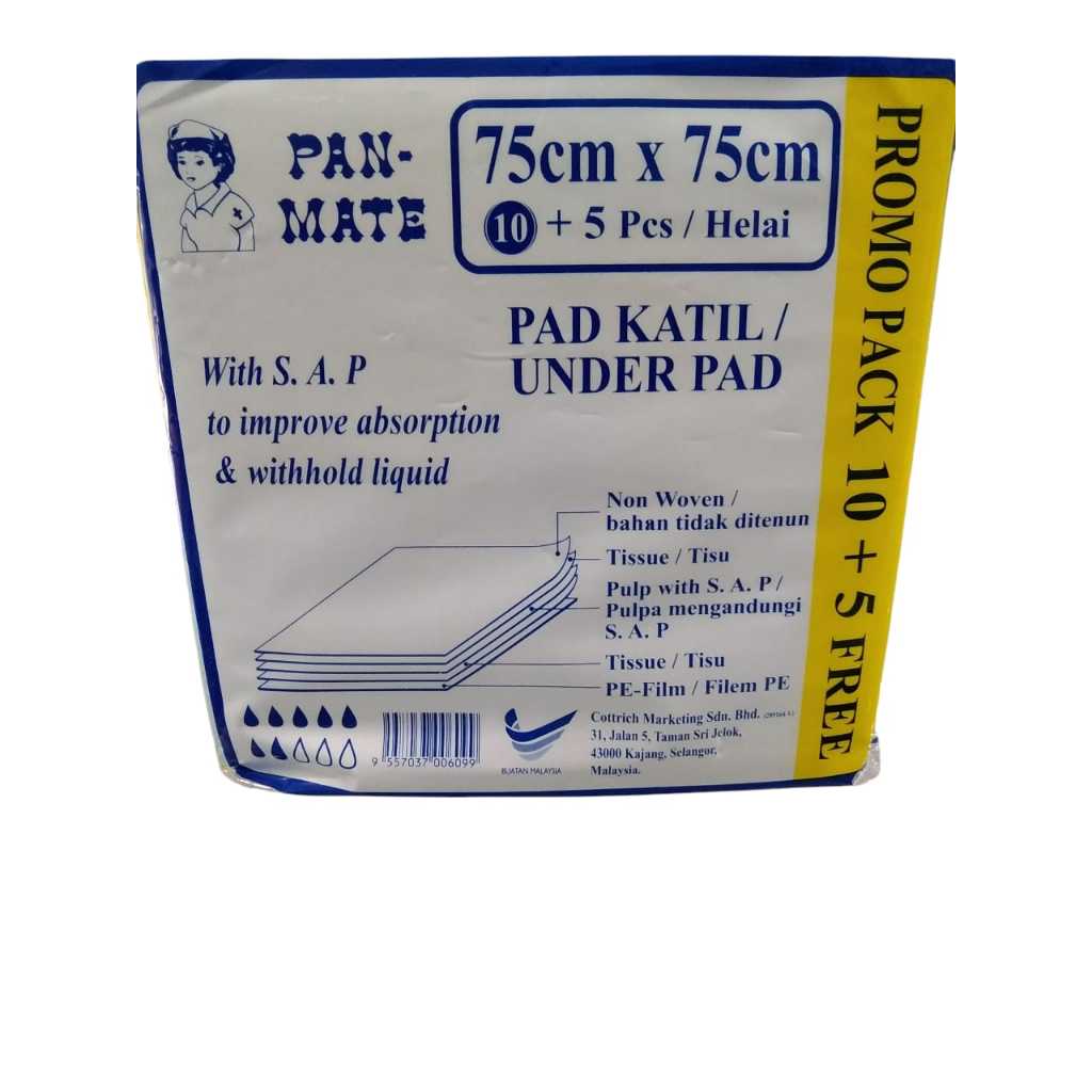 PAN-MATE UNDERPAD 75CM X 75CM | Shopee Malaysia