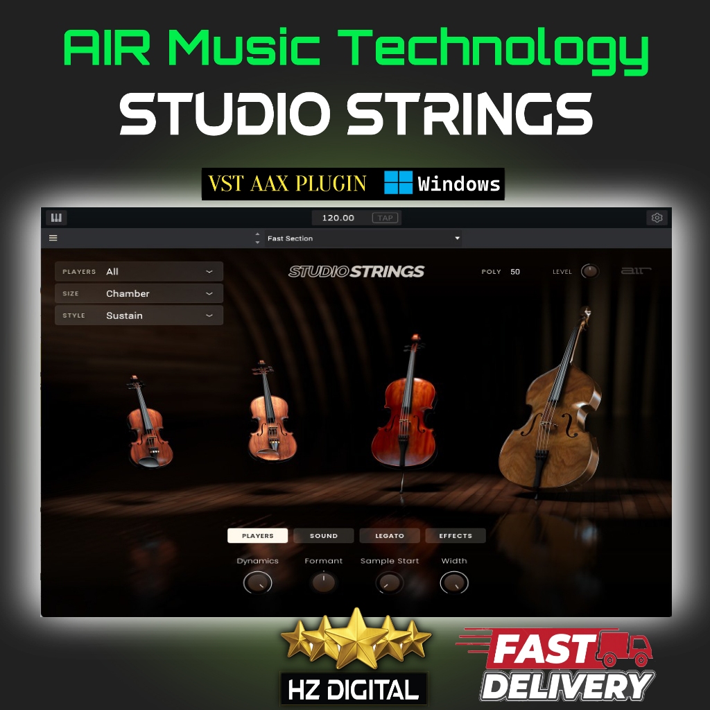 AIR Music Technology STUDIO STRINGS Midi keyboard Synth Effect VST ...