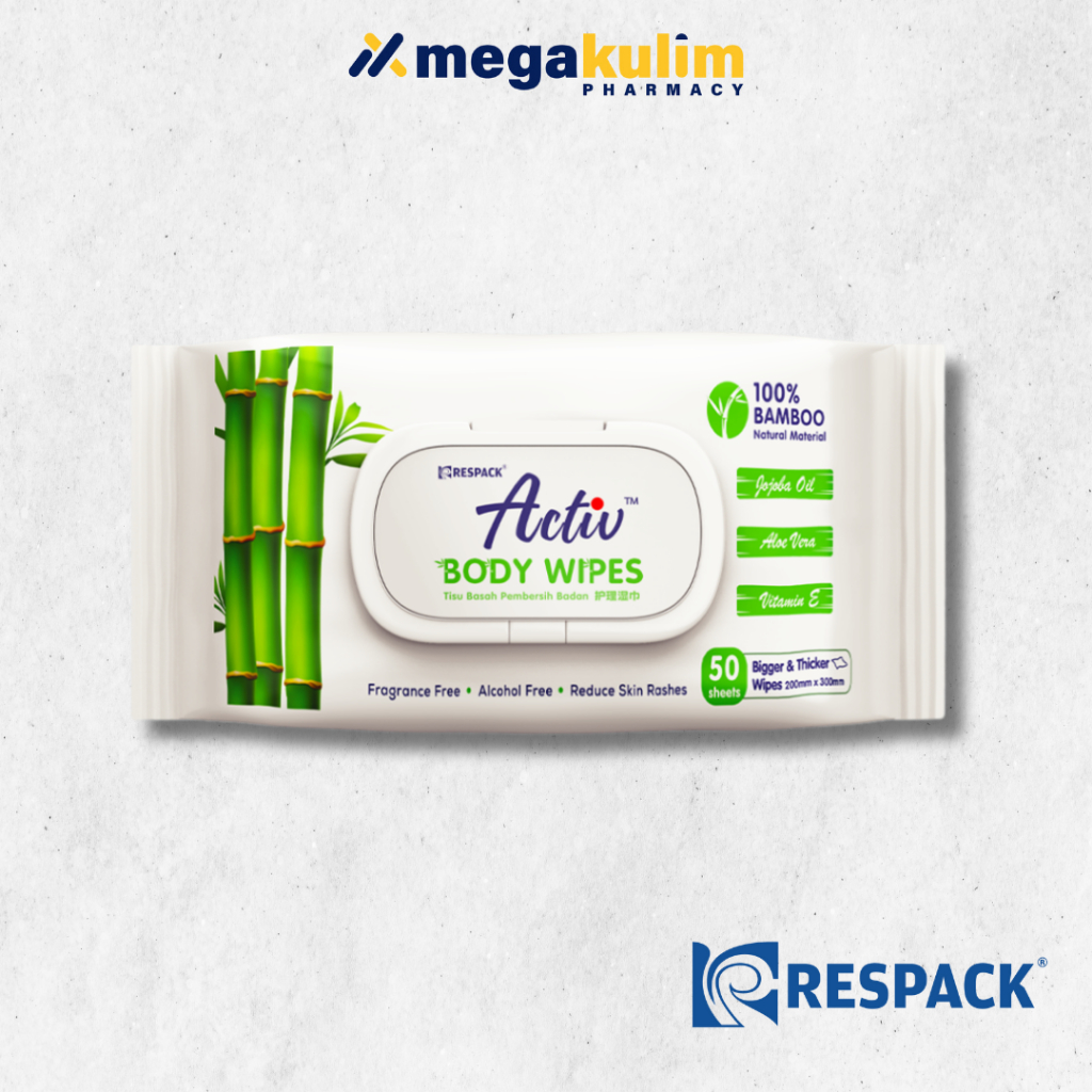 Respack Activ Body Wipes 50's | Shopee Malaysia