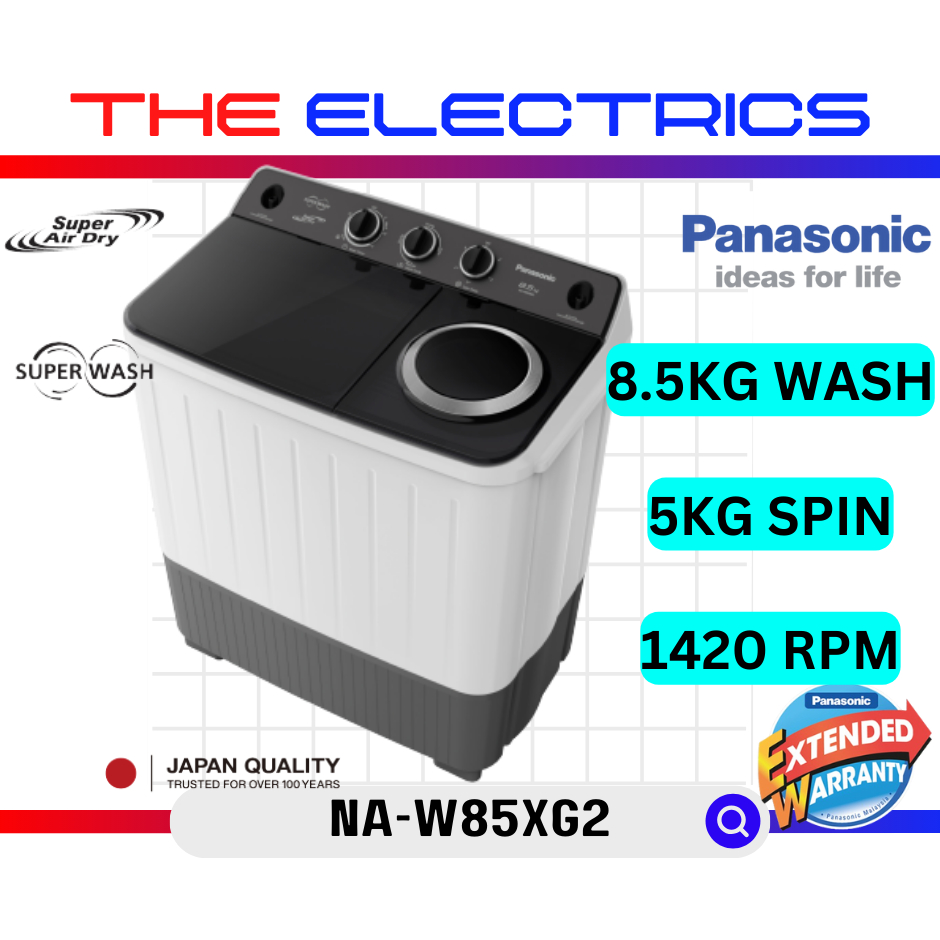 PANASONIC 8.5KG WASHING 5KG DRYING TWIN TUB SEMI AUTO WASHING MACHINE ...