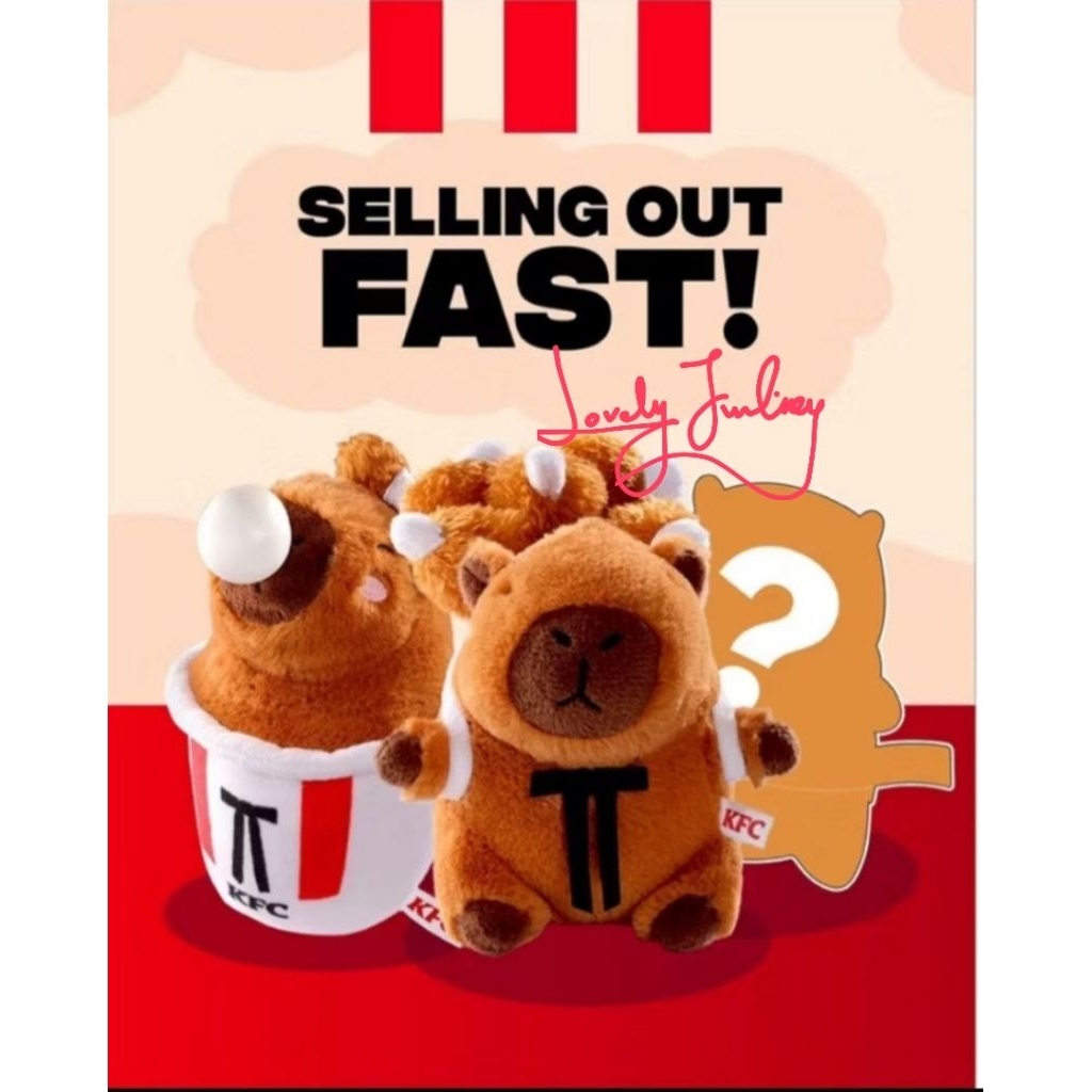 KFC Toy Kepcibara Capybara Plush Toy Blind Box 2025 'K00001' | Shopee ...