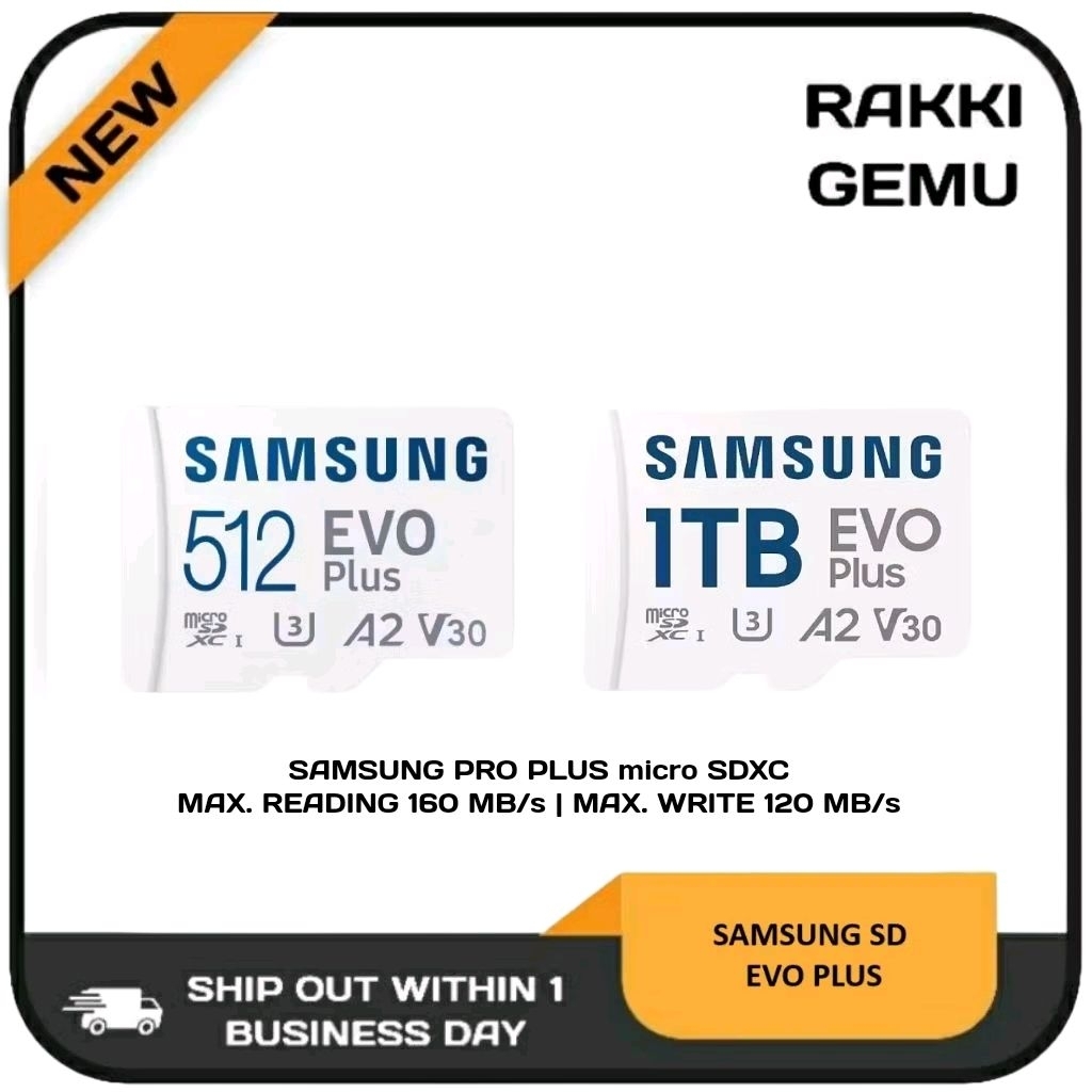 SAMSUNG MICRO SD MEMORY CARD EVO PLUS (512GB/1TB) | Shopee Malaysia