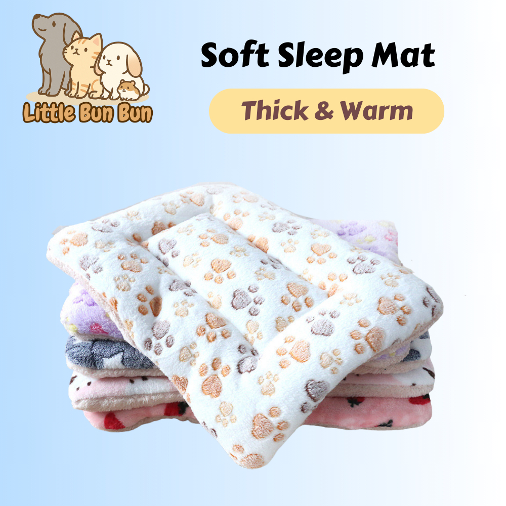 Pet soft sleep mat & bed- katil kucing tidur rabbit hamster guinea pig ...