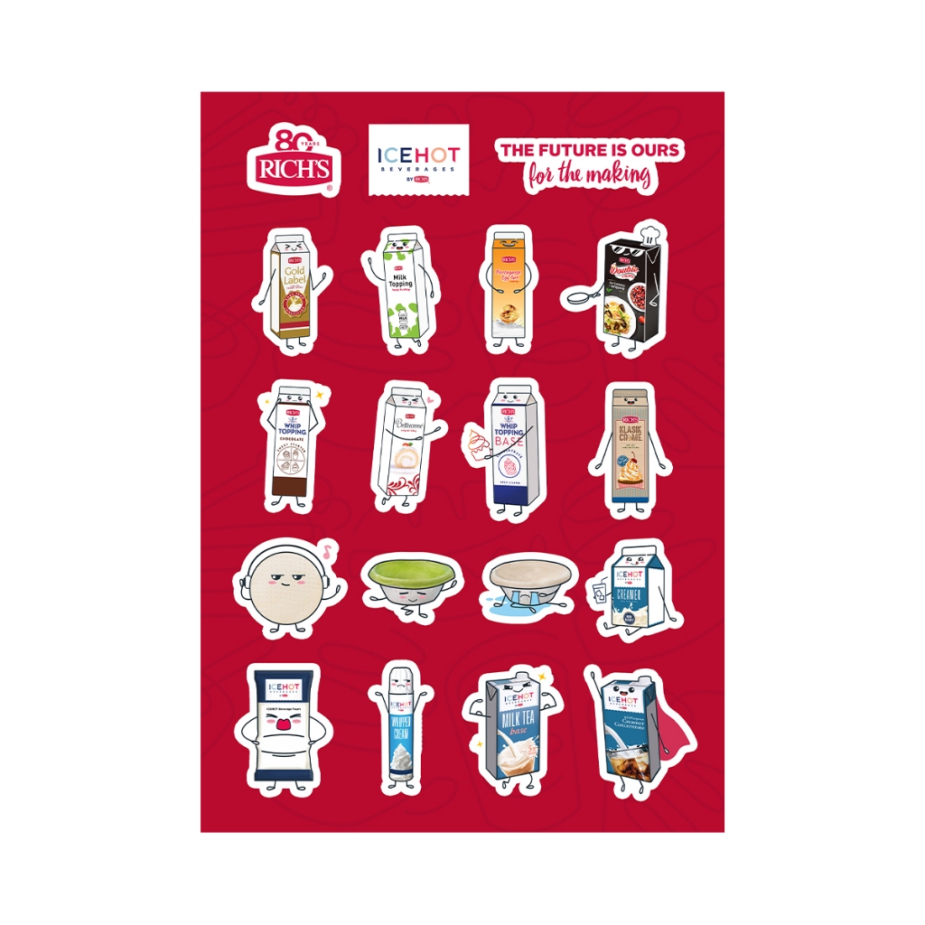 Rich Products Malaysia Limited Edition 80th Sticker | Shopee Malaysia