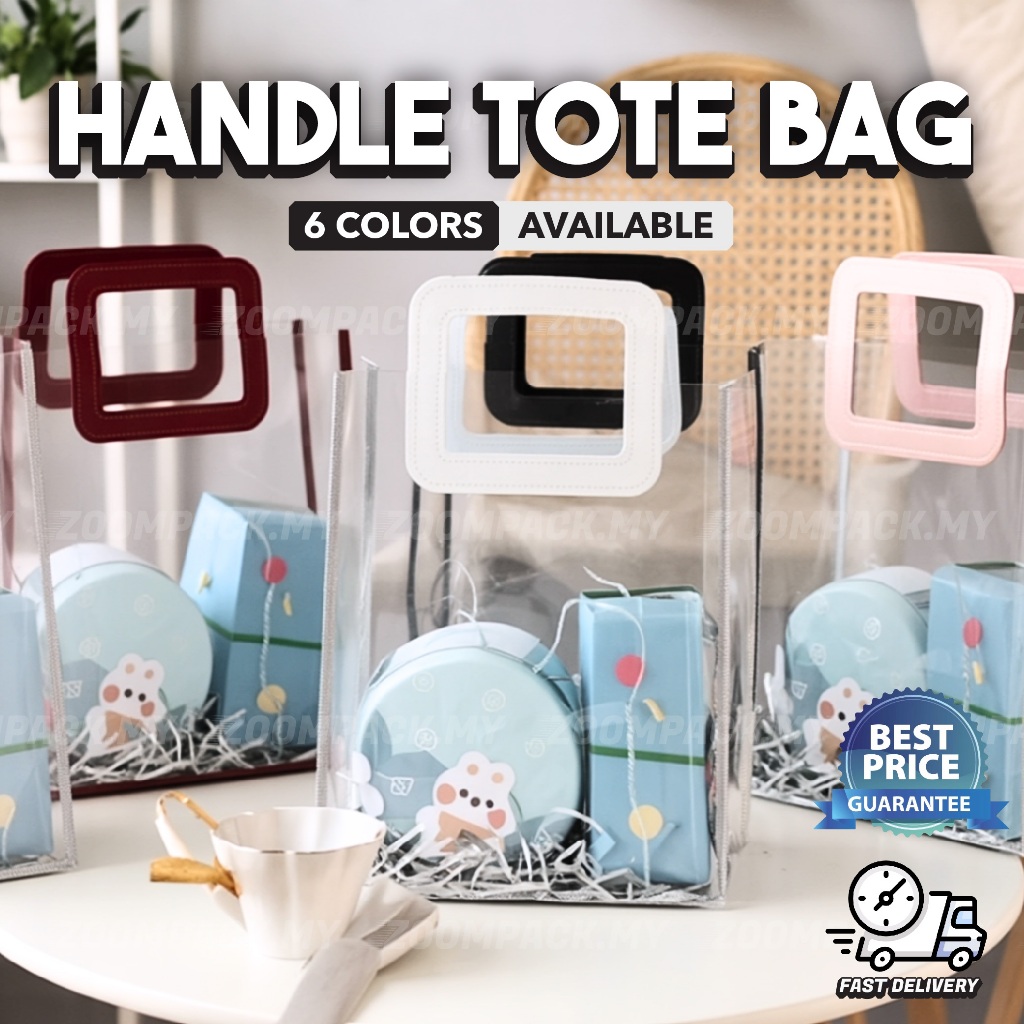 ZoomPack Birthday Party PVC Handle Tote Bag Gift Transparent Packaging ...