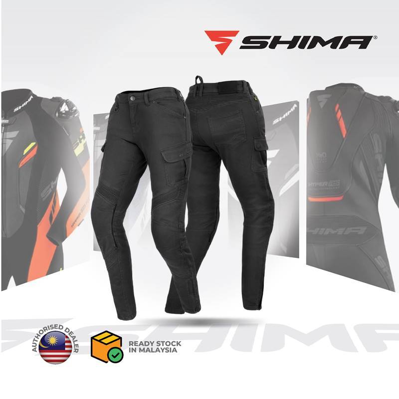 SHIMA GIRO Lady Motorcycle Pants - Black | Shopee Malaysia