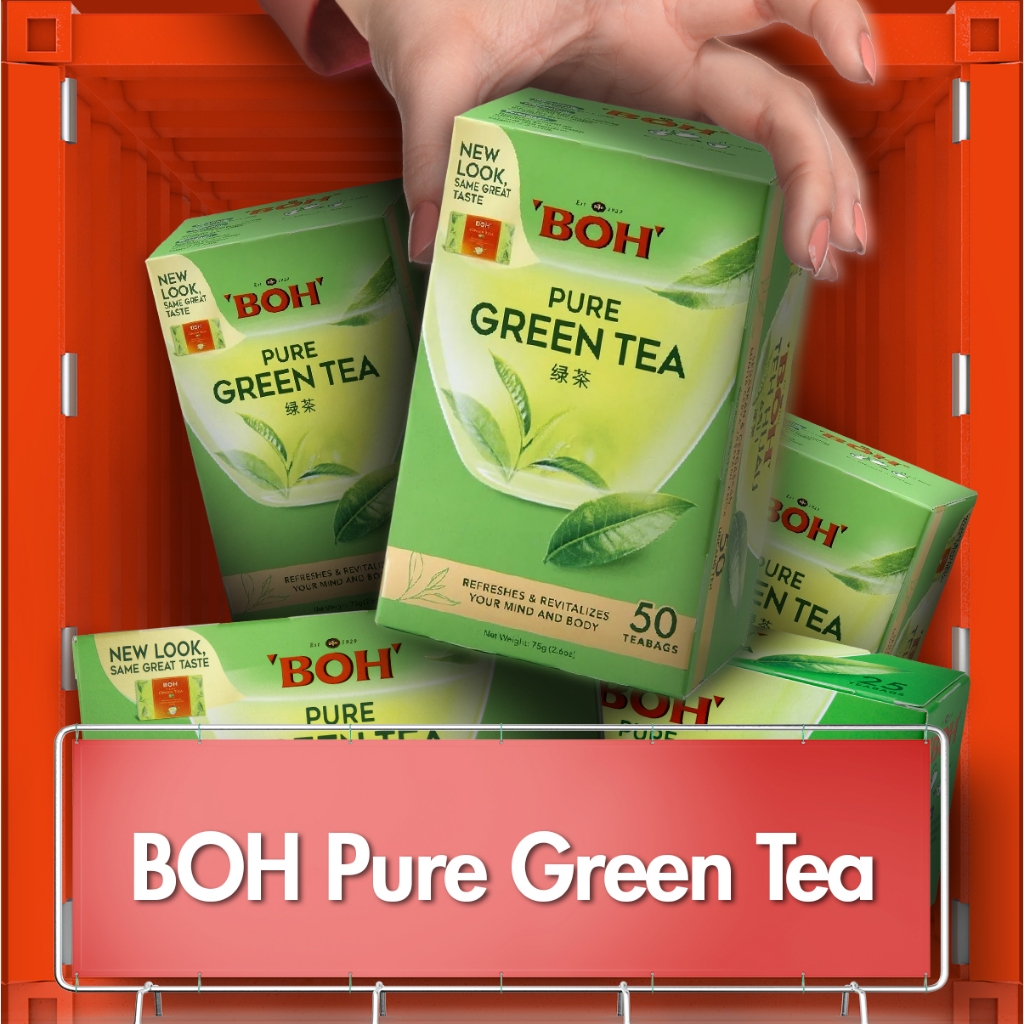 Boh Pure Green Tea / Boh Tea Hijau ( 50 Tea Bag ) | Shopee Malaysia