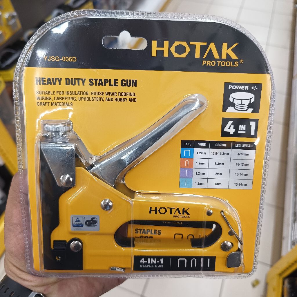 Ready Stock HOTAK Heavy Duty Staple Gun 4-in-1 – Mesin Paku Tembak ...
