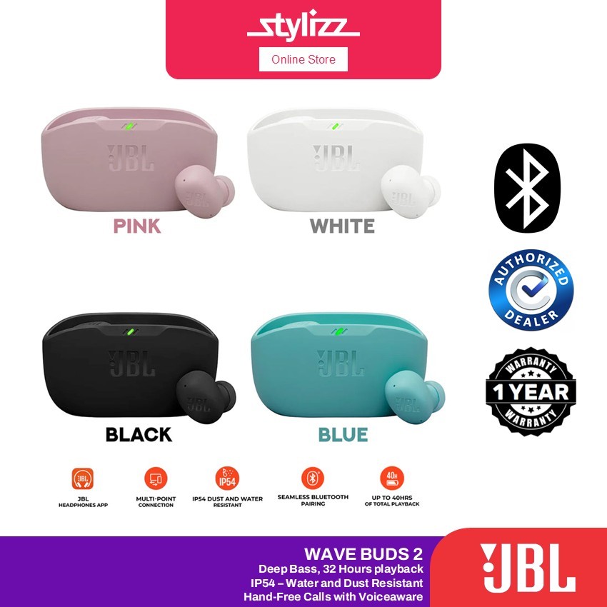 JBL WAVE BUDS 2 TWS ANC EARBUDS BLUETOOTH - PURE BASS SOUND, 10 + 30 ...