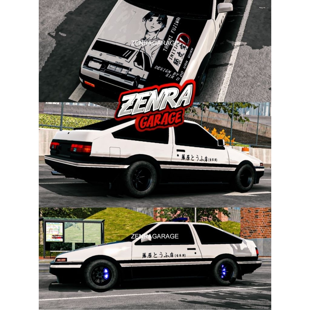 TOYOTA AE86 TAKUMI LIVERY CPM 1 / CAR PARKING MULTIPLAYER 1 | Shopee ...
