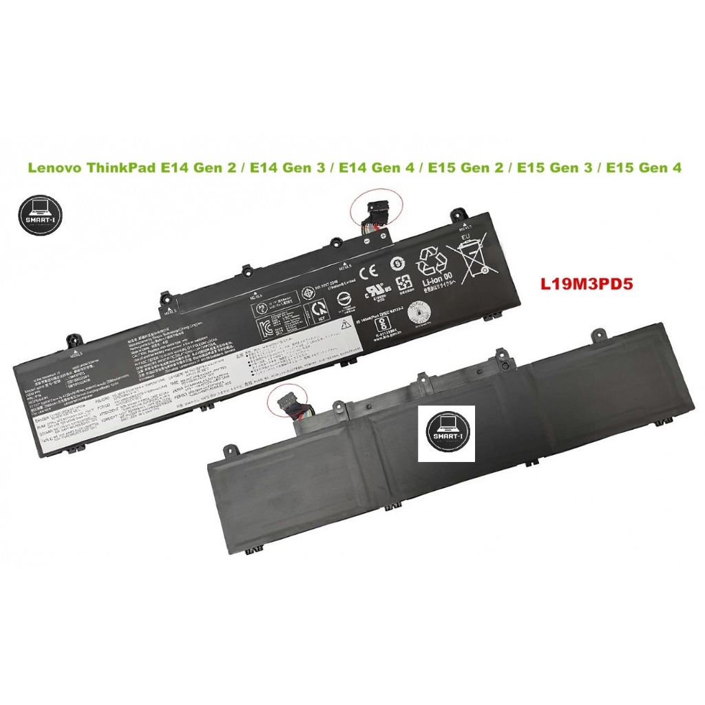 LENOVO THINKPAD E14 E15 GEN 2 3 SERIES BATTERY L19C3PD5 L19D3PD5 ...