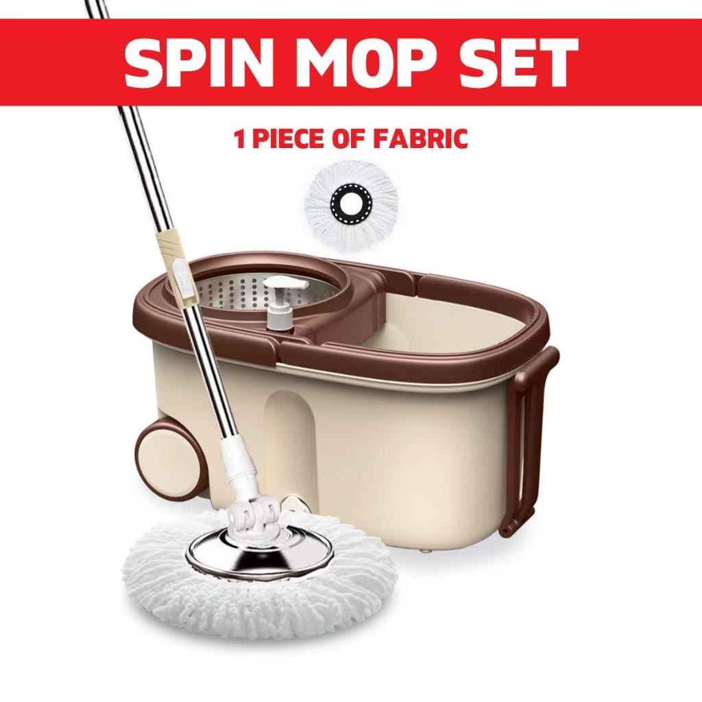 Spin Mop Set Mop With Bucket Wash And Dry 5 in 1 Microfiber Mop ...