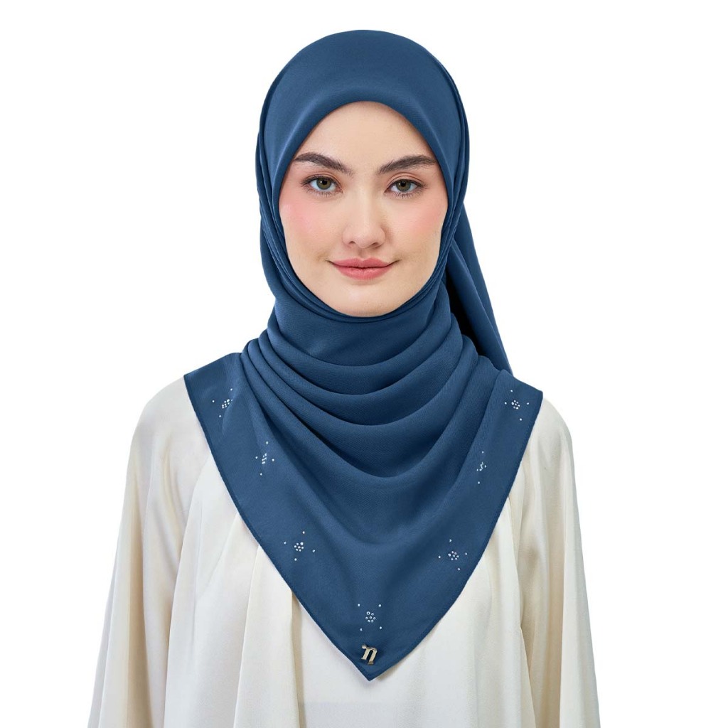 naelofar Lady Reina Wool Chiffon Square | Shopee Malaysia