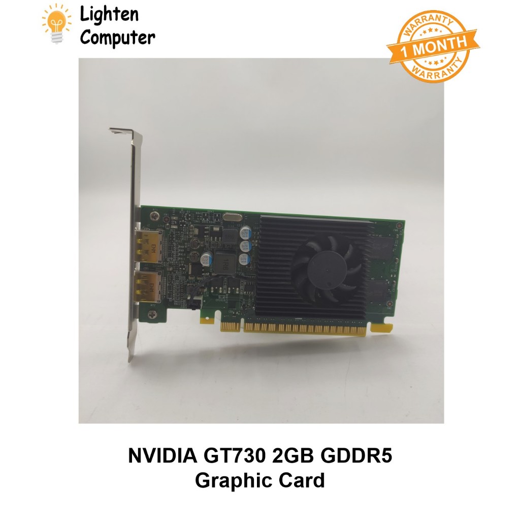 【USED】 NVIDIA GT730 2GB GDDR5 Graphic Card | No Need 6 Pin | Desktop ...