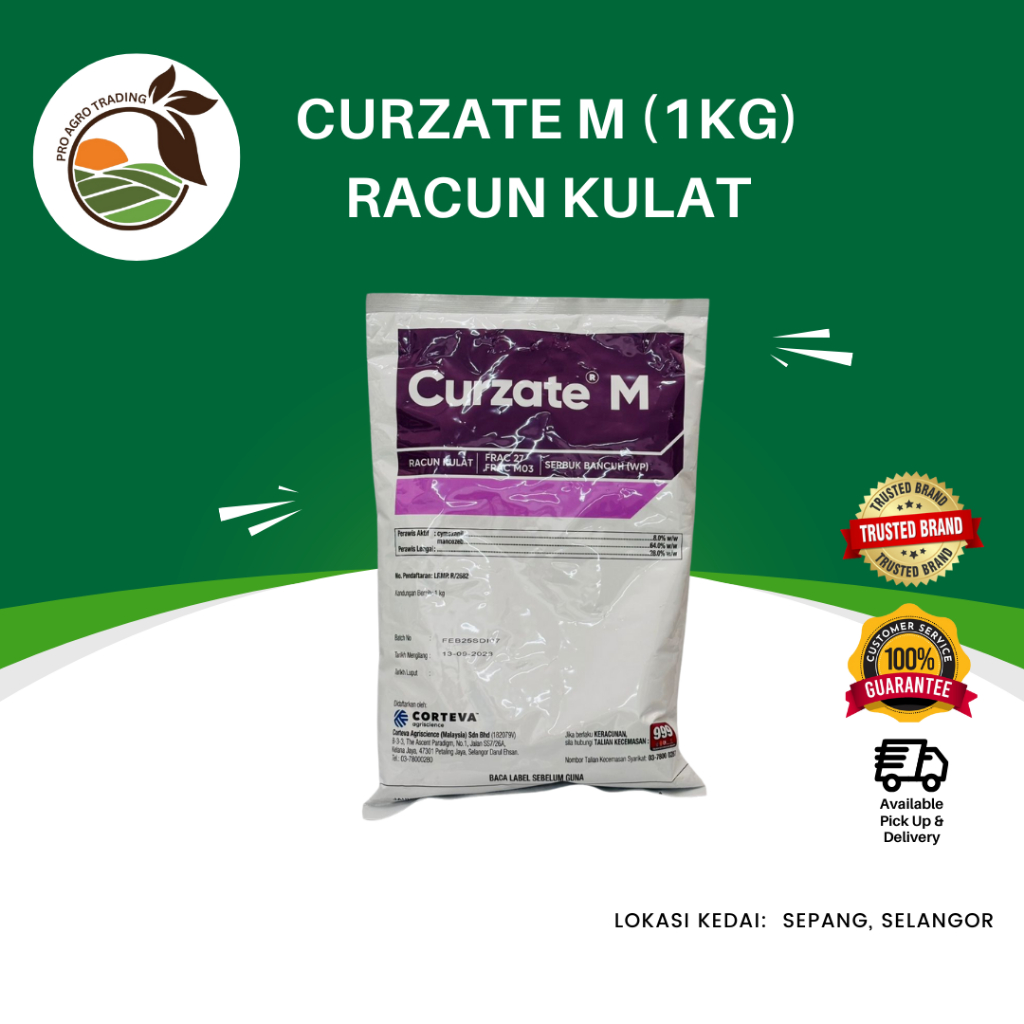 Corteva CURZATE M Cymoxanil Mancozeb (1KG) - Racun Bintik Daun, Kulapuk ...
