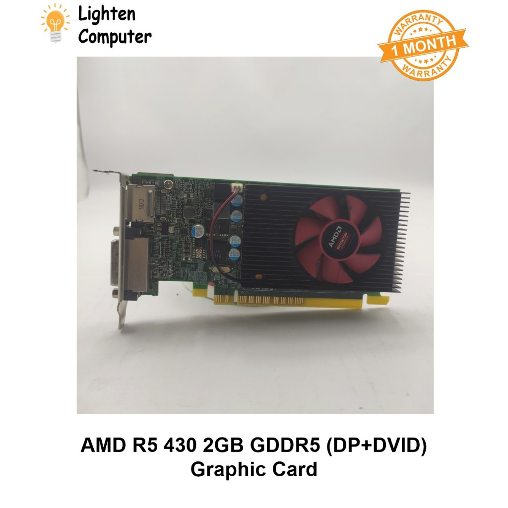 【USED】 AMD R5 430 2GB GDDR5 Graphic Card | Low Profile | No Need 6 Pin ...