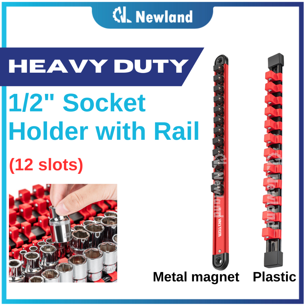 1/2" Socket Holder with Rail / Socket Organizer / Socket Rack - Rail ...