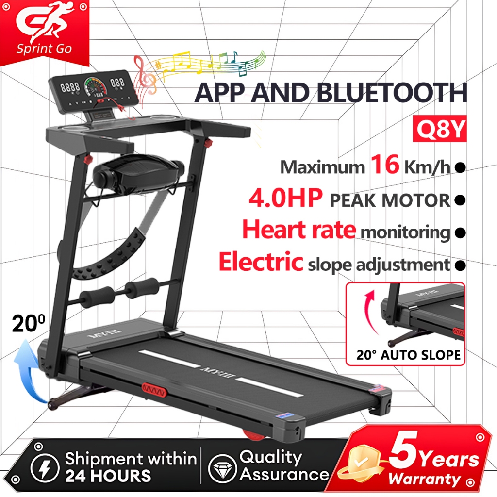 16KM Walking Pad Q8Y Treadmill Auto Slope Fitness Equipment Multi ...