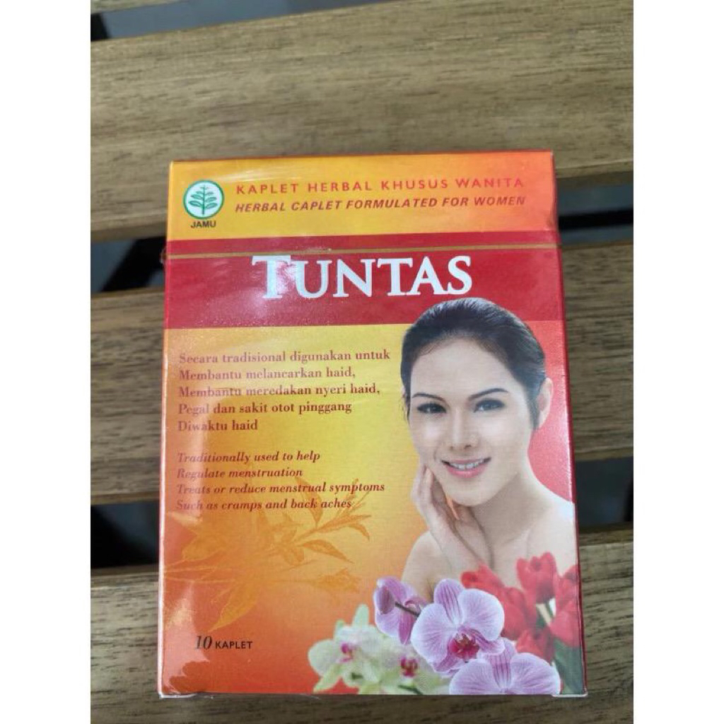 TUNTAS KAPLET HERBAL KHAS WANITA LANCARKAN HAID (1 KOTAK ISI 10 KAPLET ...