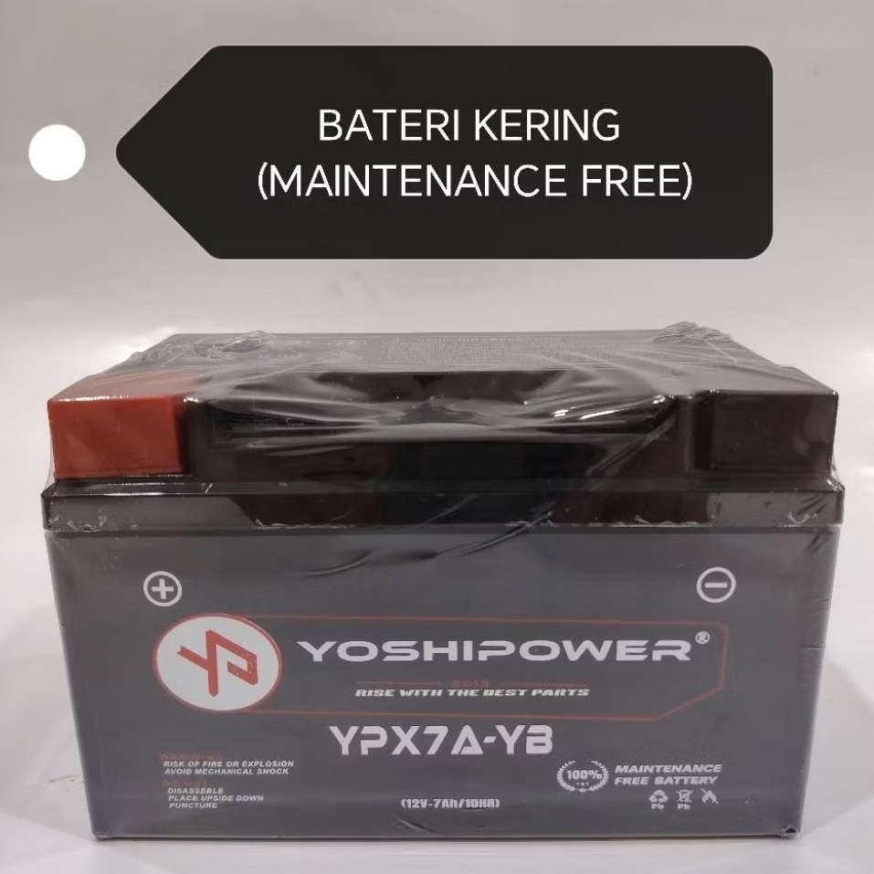 SYM JET X 150 / JET 14 200 BATTERY YPX7A-YB MAINTENANCE FREE BATERI ...