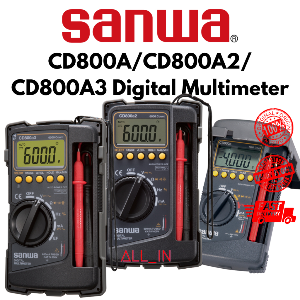 SANWA CD800A/CD800A2/CD800A3 Digital Multimeter | Shopee Malaysia