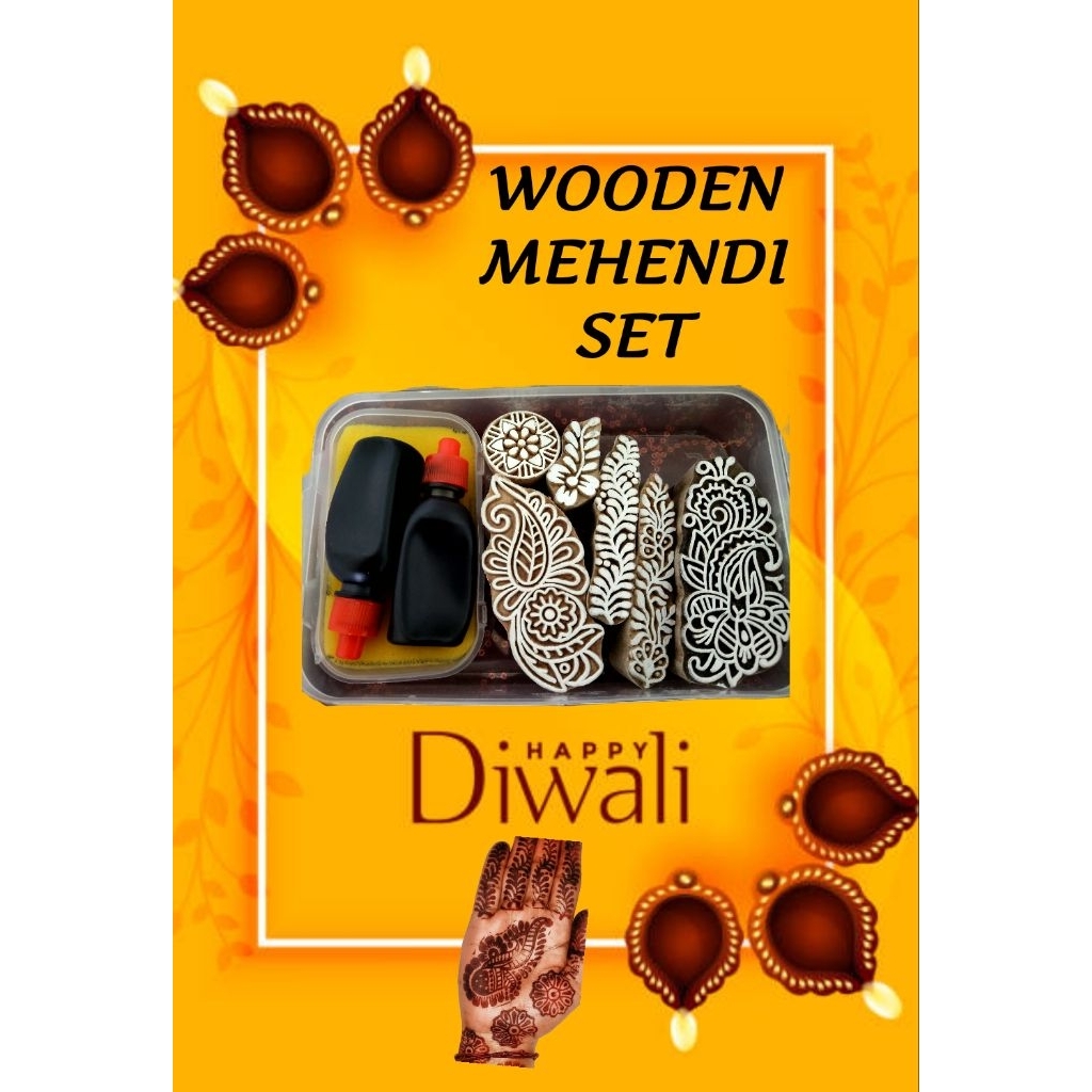 1 MINUTES MEHENDI DESIGN SET (RANDOM DESIGNS) | Shopee Malaysia