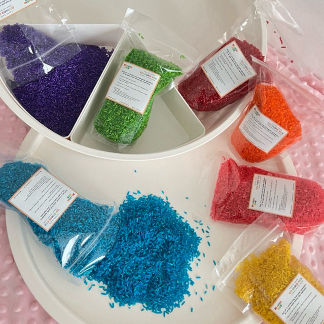 MESSY PLAY - SENSORY PLAY - Coloured Rice 150g/300g | Shopee Malaysia