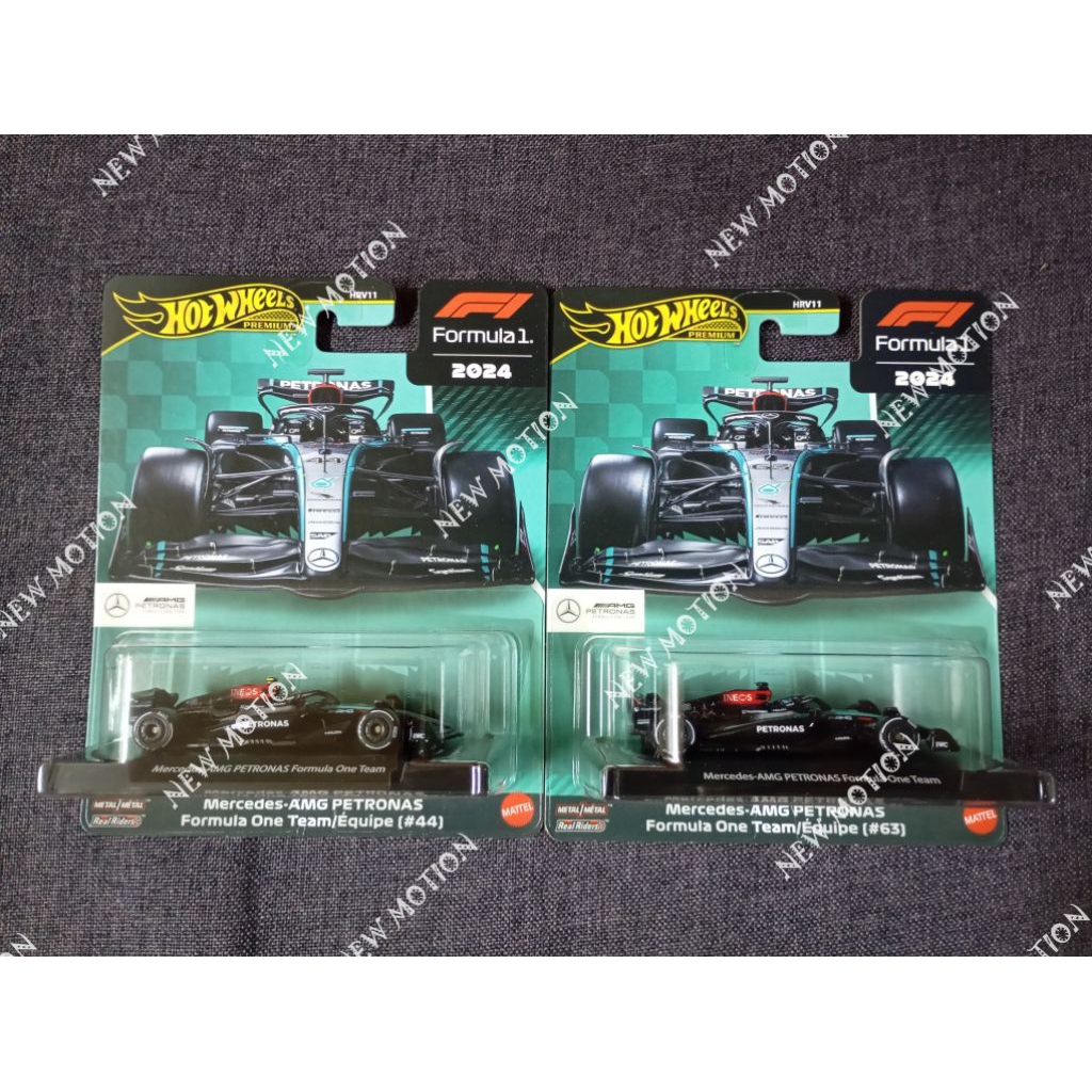 Hot Wheels Formula 1 F1 Mercedes AMG PETRONAS #44 #63 (Set of 2 ...