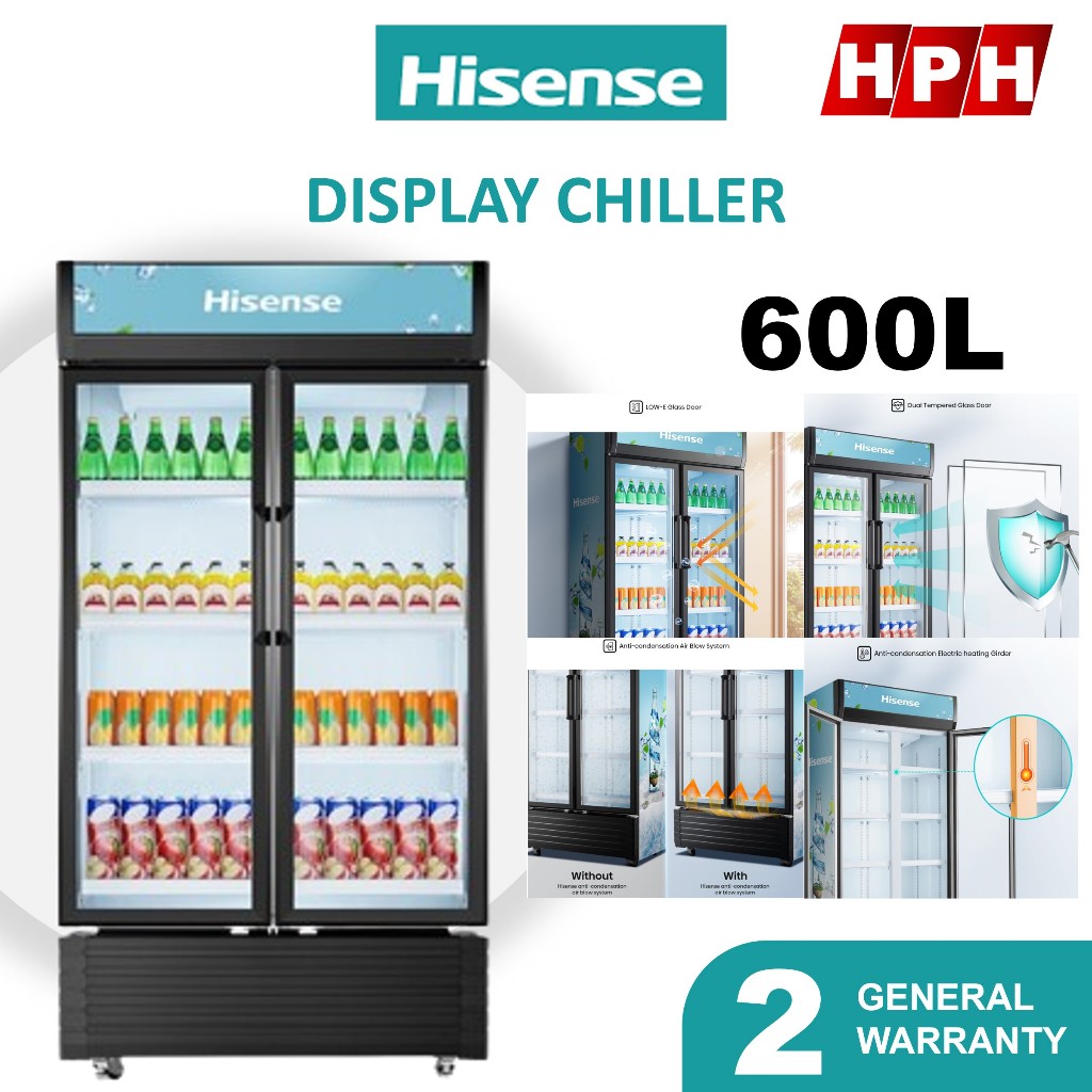 [Pre Order] Hisense Display Chiller Showcase (600L/382L/320L/192L) HSC ...