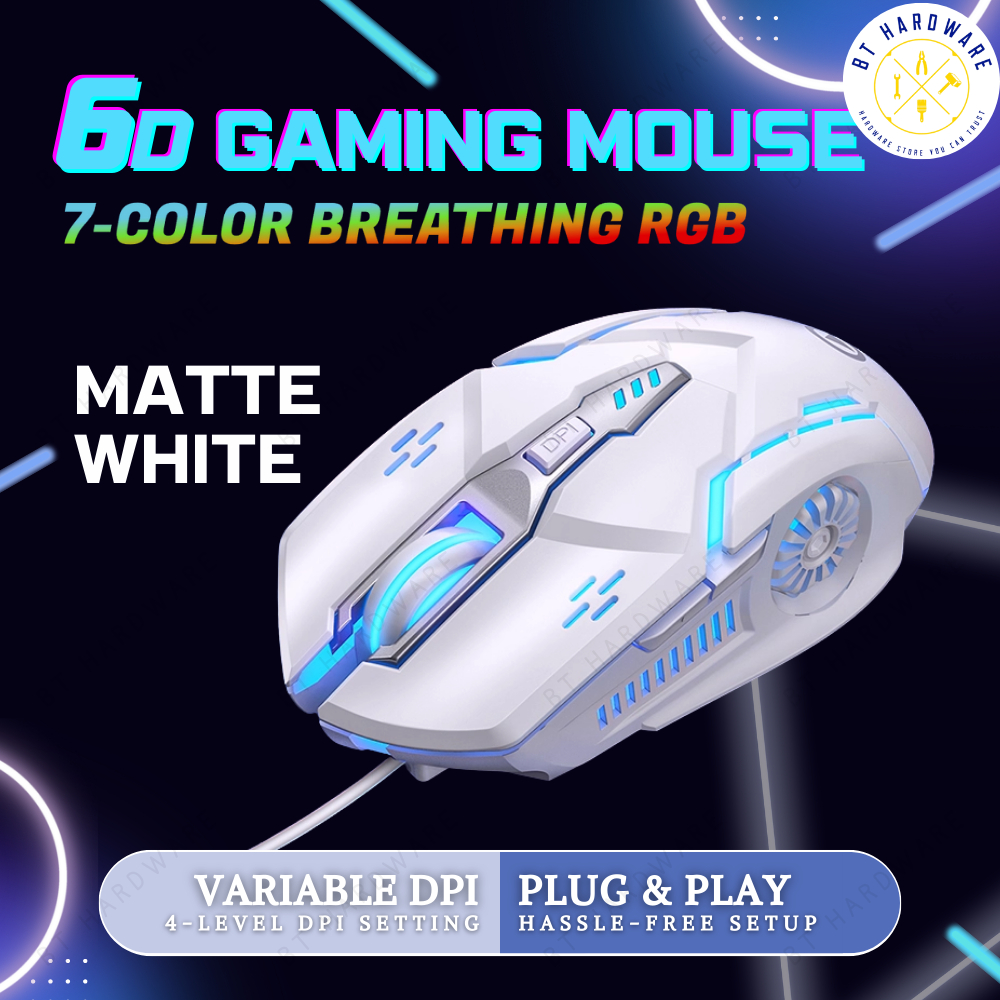 G5 Wired Gaming Mouse 6D Buttons | Adjustable DPI | RGB Backlight ...