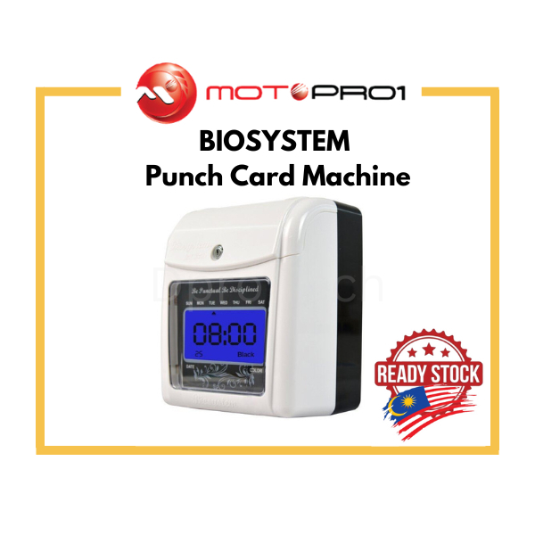 READY STOCK - BIOSYSTEM Punch Card Machine | Shopee Malaysia