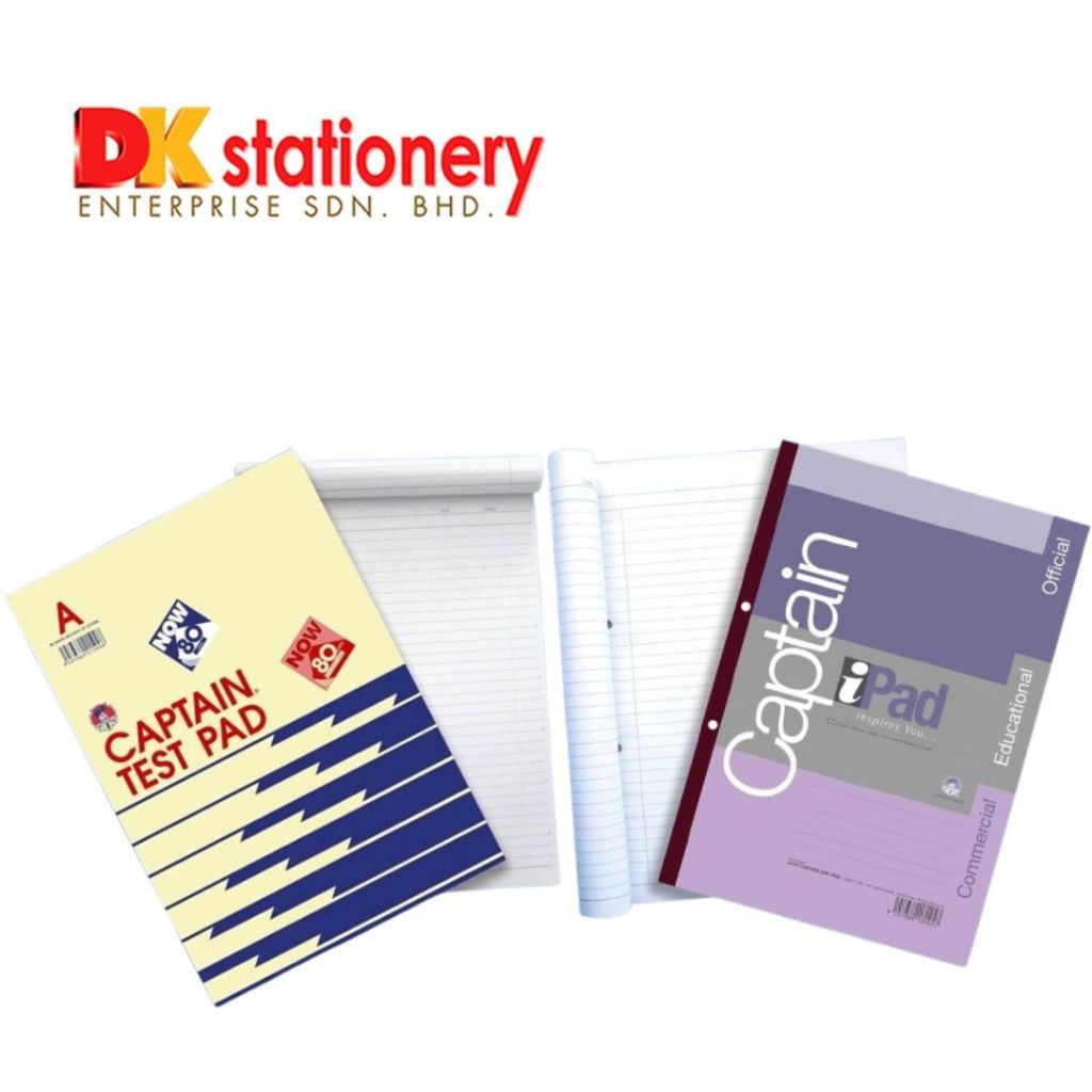 Captain A4 Test Pad / iPAD 80GSM / 80 Sheets I Top Open / Side Open ...