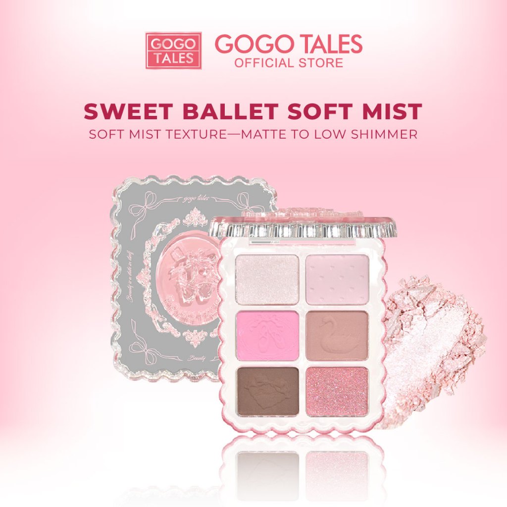 Gogo Tales 𝗦𝘄𝗲𝗲𝘁 𝗕𝗮𝗹𝗹𝗲𝘁 𝗦𝗼𝗳𝘁 𝗠𝗶𝘀𝘁 𝗘𝘆𝗲𝘀𝗵𝗮𝗱𝗼𝘄 𝗣𝗮𝗹𝗲𝘁𝘁𝗲 GT773 | Shopee Malaysia