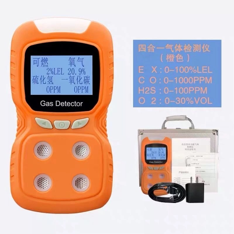 Plt840 Four-in-One Gas Detector Voice Type Portable Flammable Limited ...